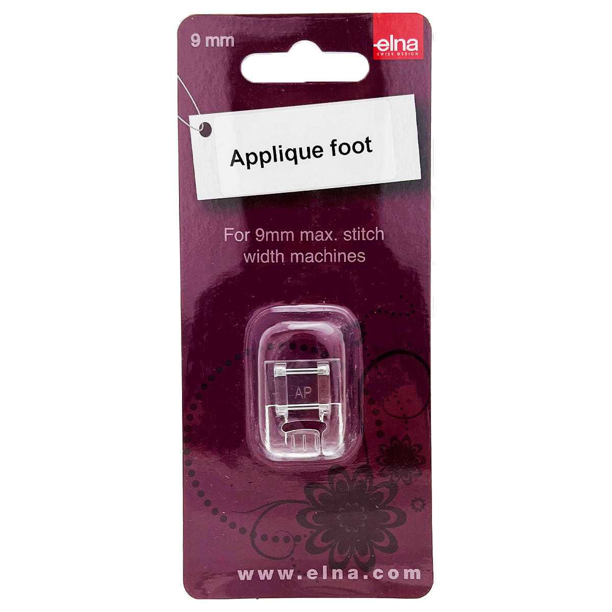 Elna 9mm Applique Foot Short Version