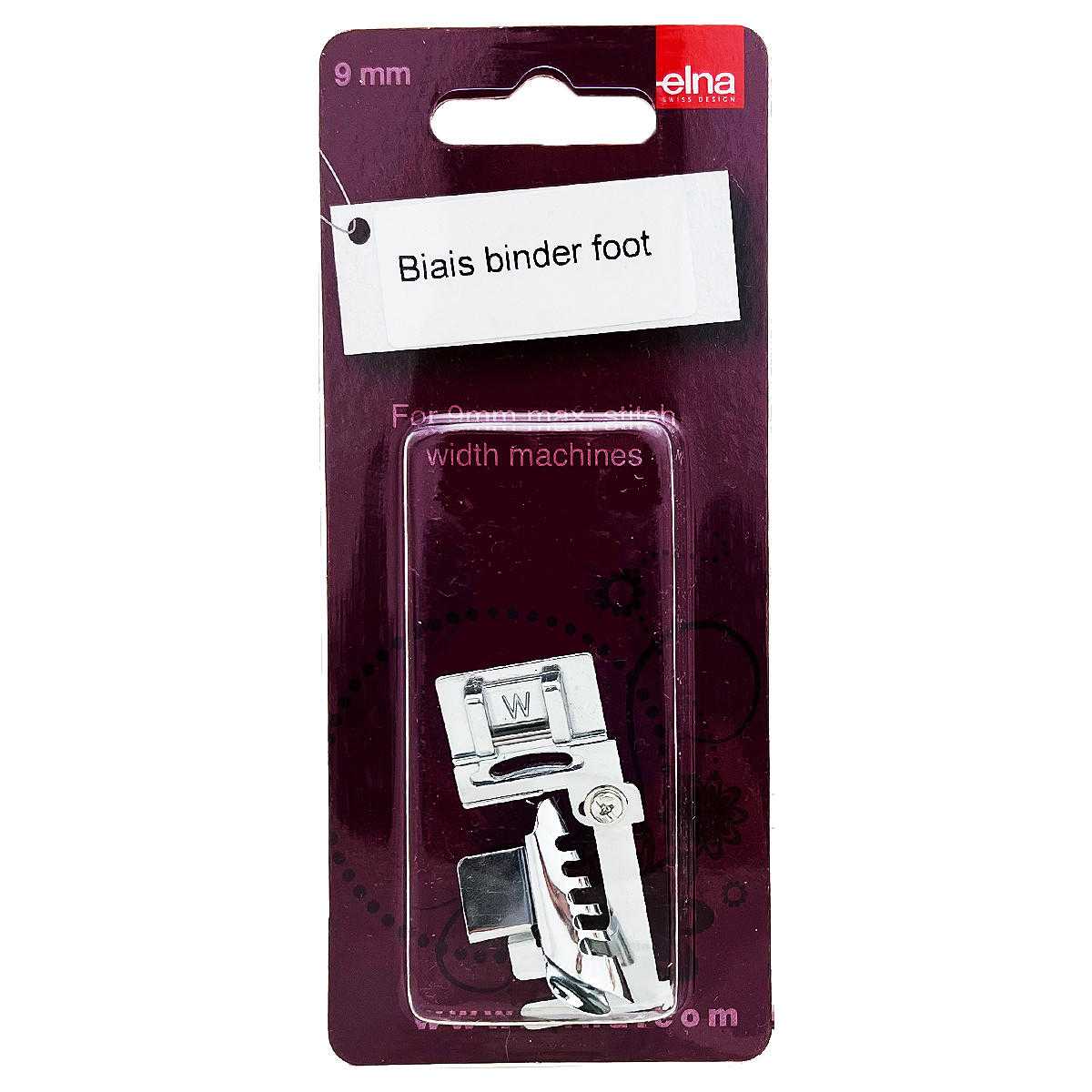 Elna Sewing 9mm Bias Binder Presser Foot