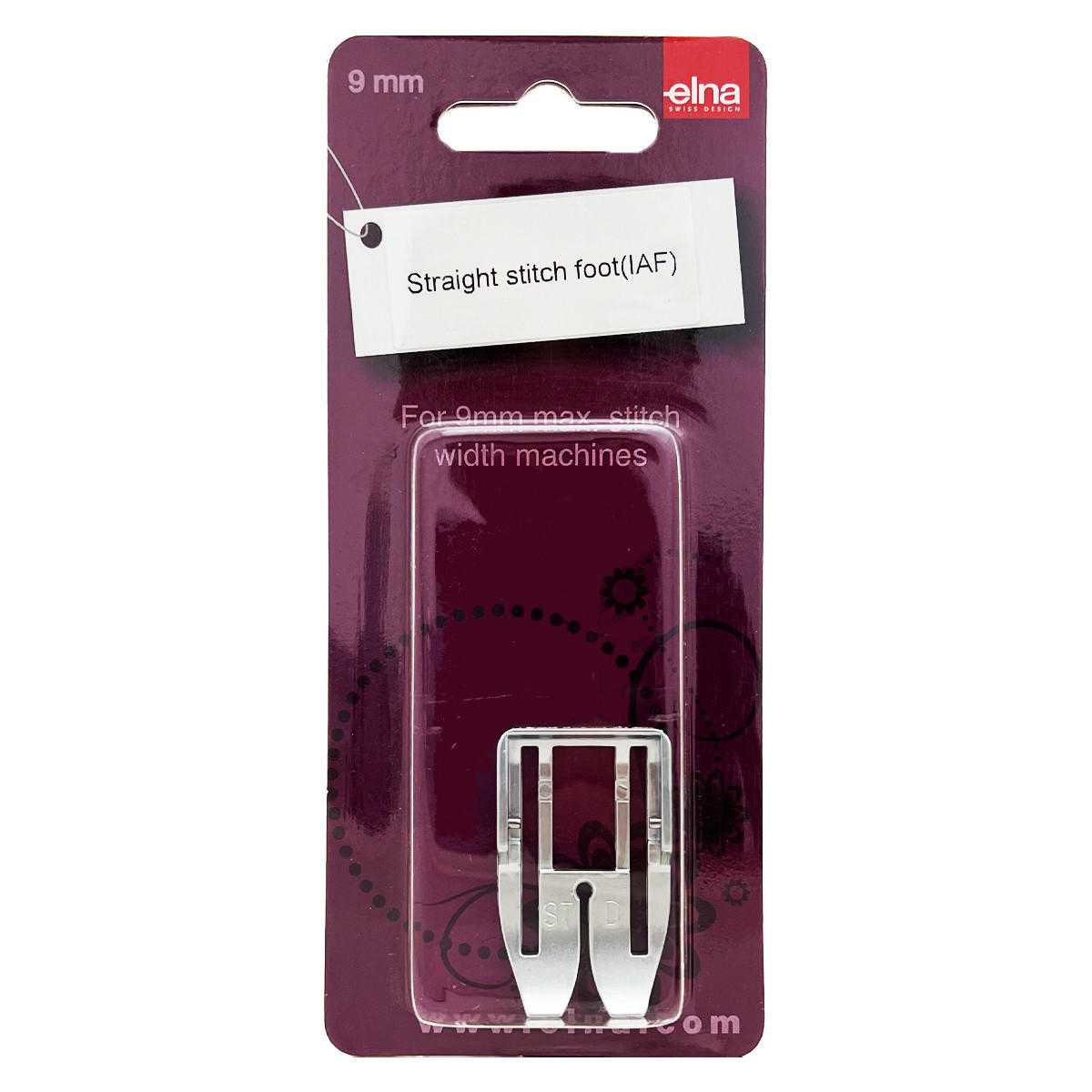 Elna 9mm Upper Feed Straight Stitch Foot Wide System