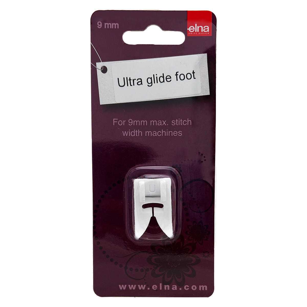 Elna 9mm Ultra Glide Nonstick Presser Foot