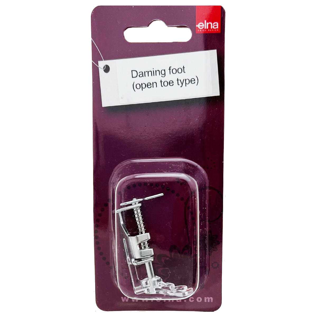 Elna High Shank 7mm Open Toe Embroidery and Darning Foot