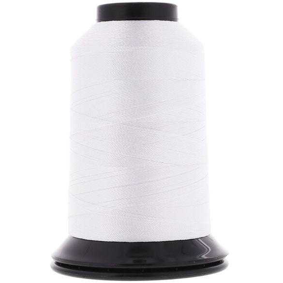 Floriani Pure White Embroidery Thread 40wt Polyester 1000m Cones PF0800