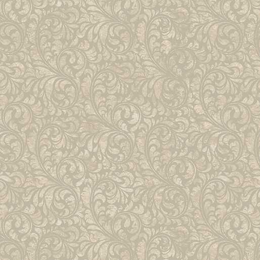 Benartex Fabric - Traditional Scroll Natural