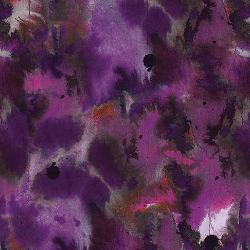 Benartex Cotton Fabric - Color Wash Purple