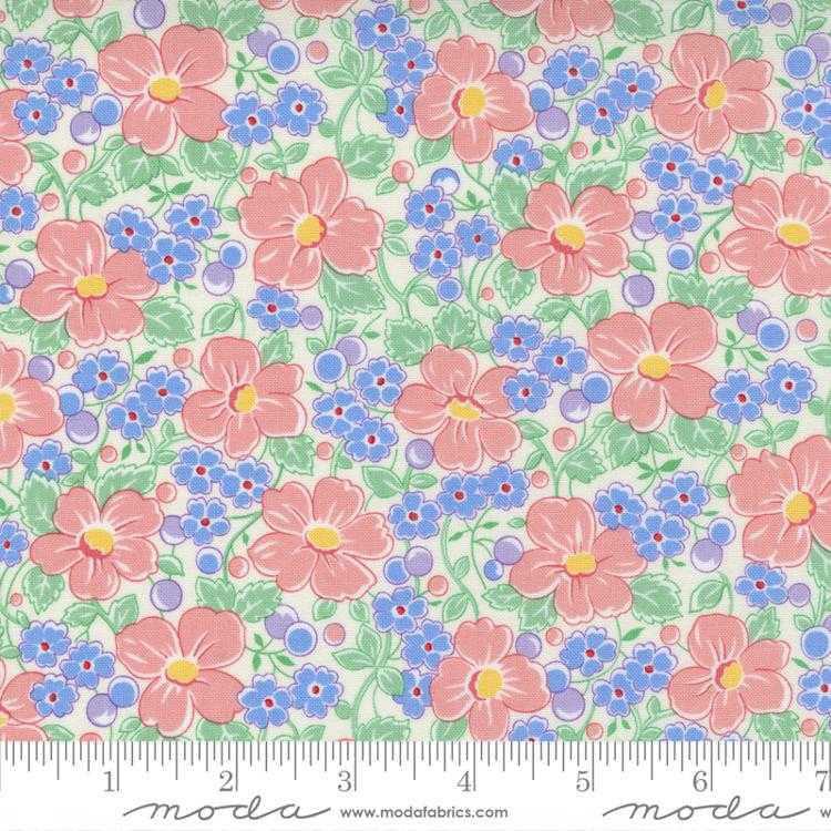 Moda Fabric - 30s Playtime Vintage Floral - Pastel