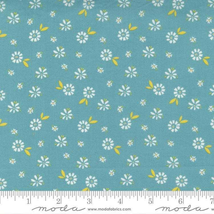 Moda Fabric - Seashore Drive Blossom Teal