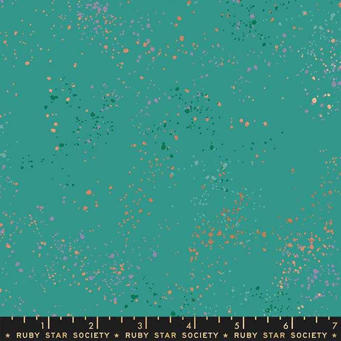 Ruby Star Society Fabric - Speckled - Metallic Succulent