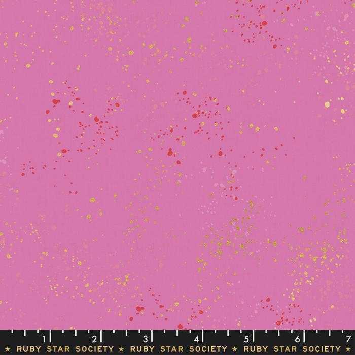Ruby Star Society Fabric - Speckled - Metallic Daisy