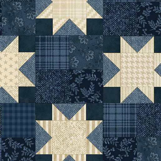 Benartex Fabric - American Spirit Patch - Blue DO NOT CATEGORIZE THESE ...
