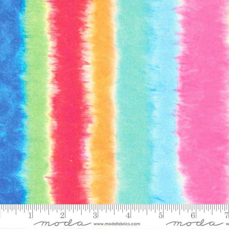 Moda Fabric - Whimsy Wonderland - Tie Dye Road - Rainbow DO NOT ...