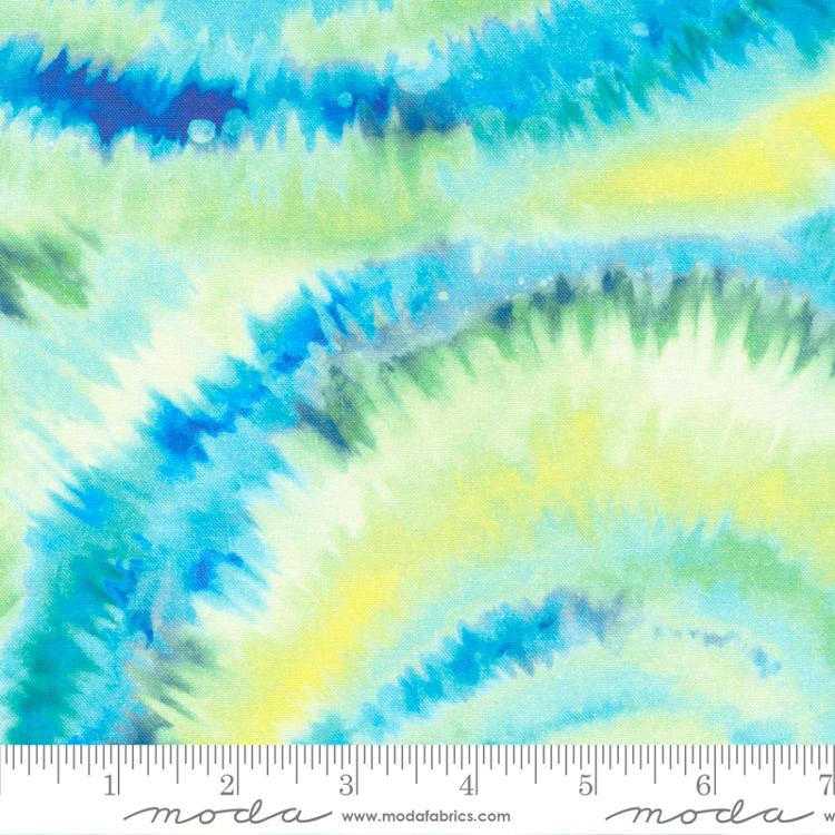 Moda Fabric - Whimsy Wonderland - Tie Dye Swirl - Breeze DO NOT ...
