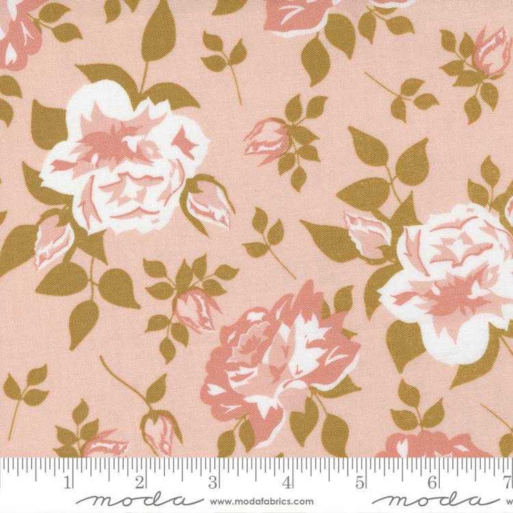 Moda Fabric - Midnight In Garden - Vintage Roses - Blush DO NOT ...