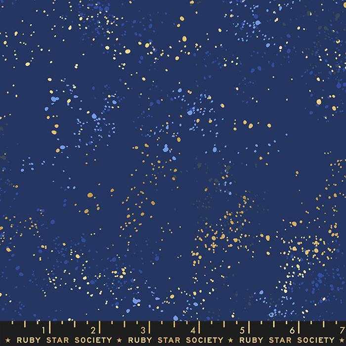 Ruby Star Society Fabric - 108" Speckled Wide Navy DO NOT CATEGORIZE ...