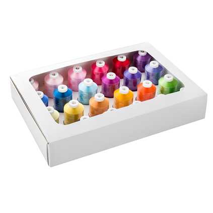 Brother ETPPACE24 24-Pack Pacesetter Color Embroidery Embroidery Supplies Premier Stitching