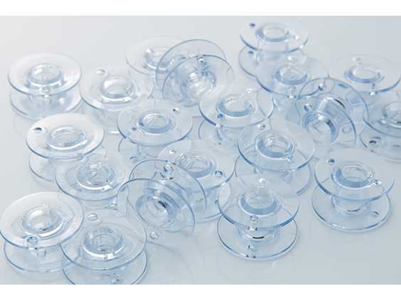 Brother SA155 Clear Plastic Bobbins - 10 Pack 9.4 size Accessories ...