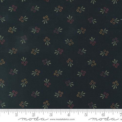 Moda Fabric - Daisy Lane Trio Of Blooms Florals Mulch