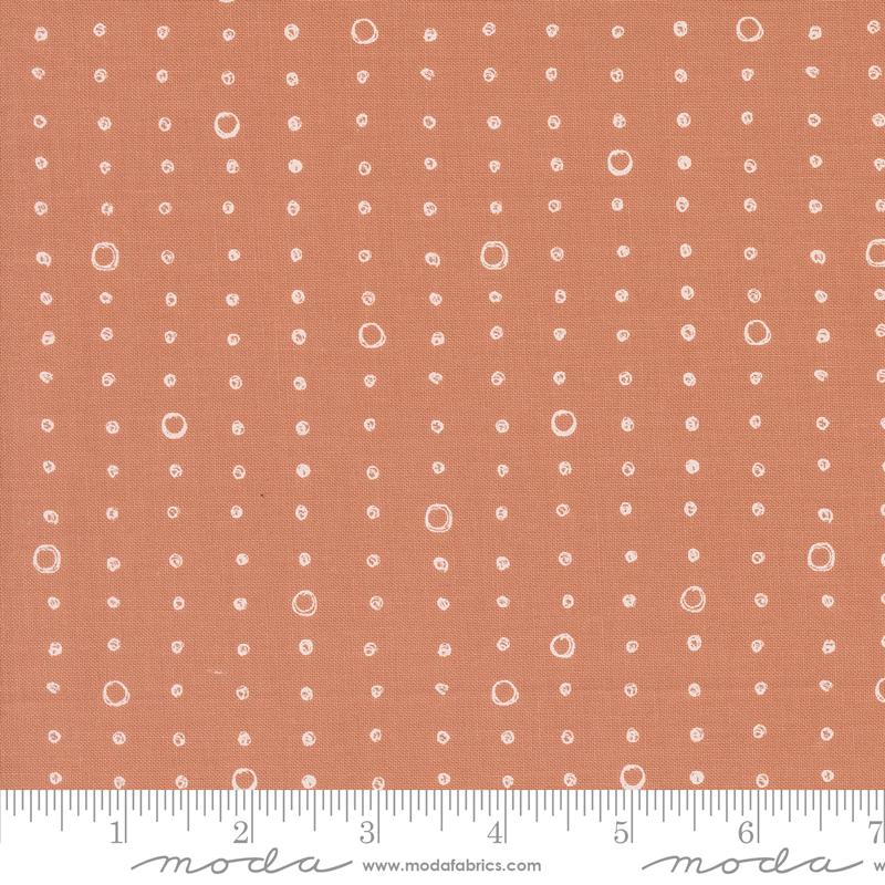 Chirp Dots Blender Dots And Circles Clay - Moda Fabric