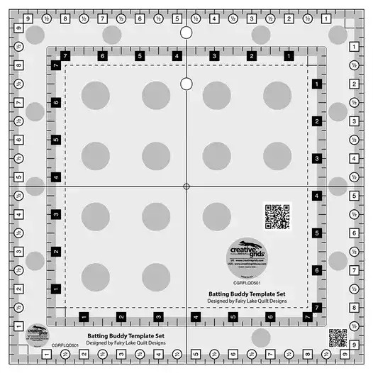 Creative Grids Batting Buddy Template Set #cgrflqd501