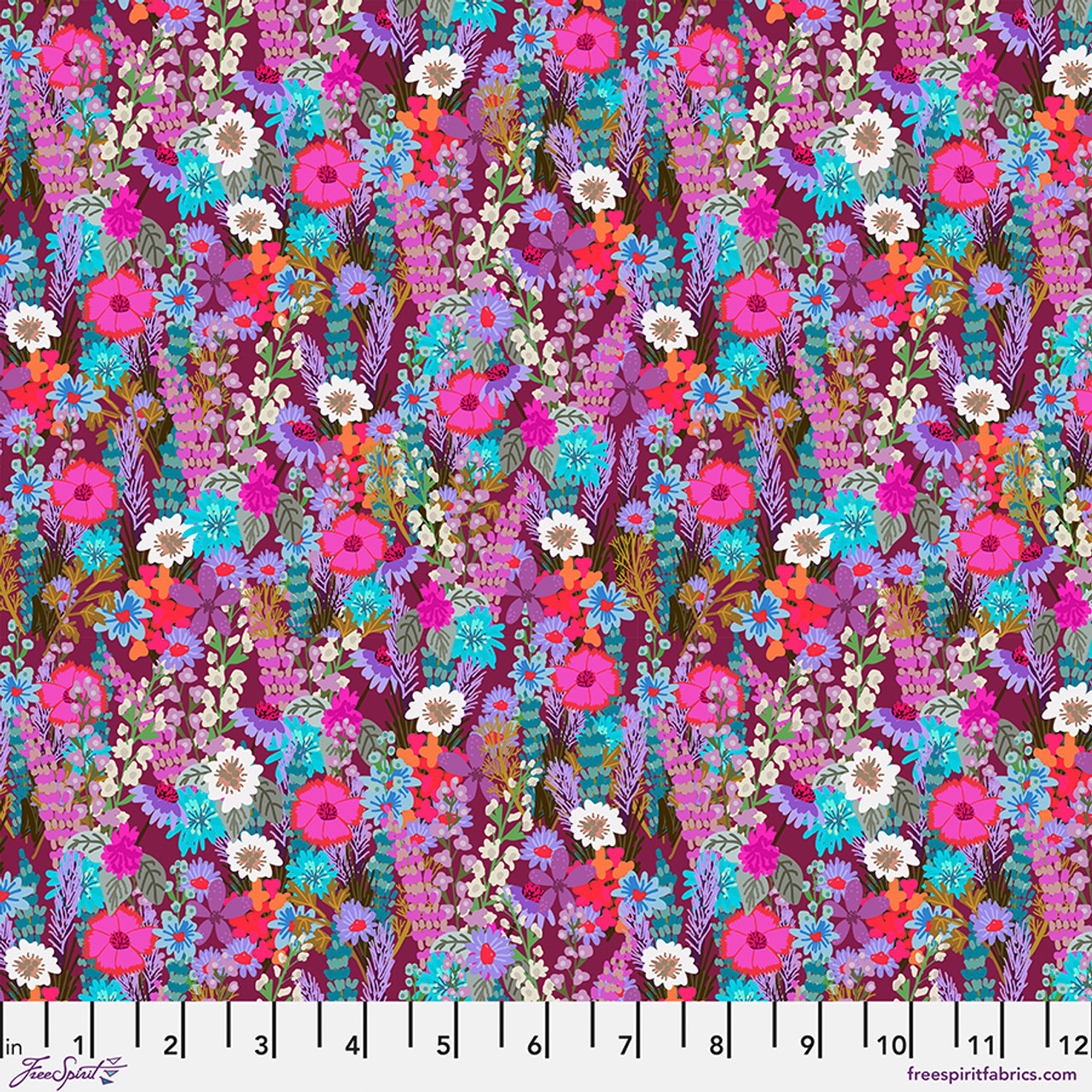 Free Spirit Fabrics - Floral Fiesta - Garden Glow - Multi #pwmc102-xmulti