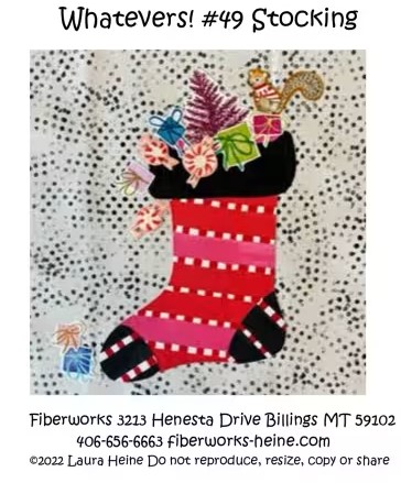 Whatevers! #49 Stocking Collage Pattern by Laura Heine