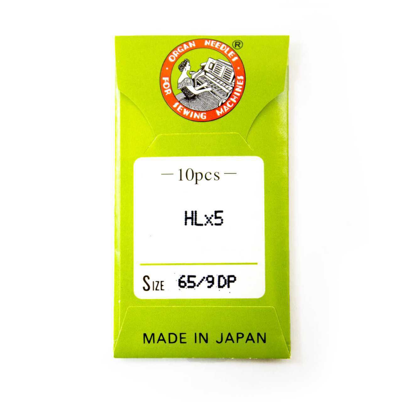 Organ HL X 5 65/9 Needles for High Speed Straight Stitch
