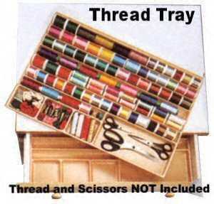 Horn Thread Tray 15 5/8 x 22 1/2 x 3/4