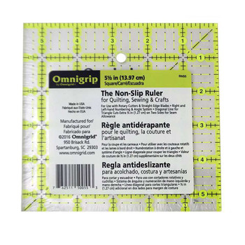 Omnigrid Omnigrip Neon Ruler 5-1/2in x 5-1/2in