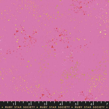 Ruby Star Society Fabric - Speckled - Metallic Daisy