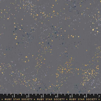 Ruby Star Society Fabric - Speckled - Metallic Cloud