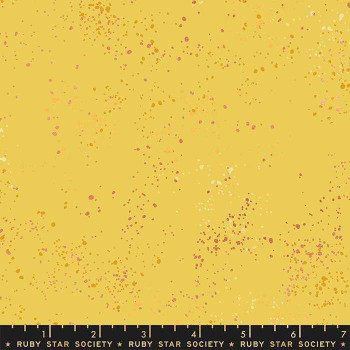 Ruby Star Society Fabric - Speckled - Metallic Sunlight
