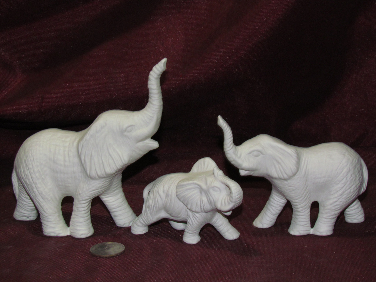 Ready to Paint Ceramic Bisque - Animals - Elephants - Fat Cat Ceramics