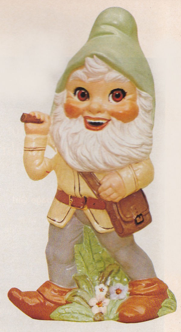 Ceramic Bisque Large Gnome With A Pick pyop unpainted ready to paint ...