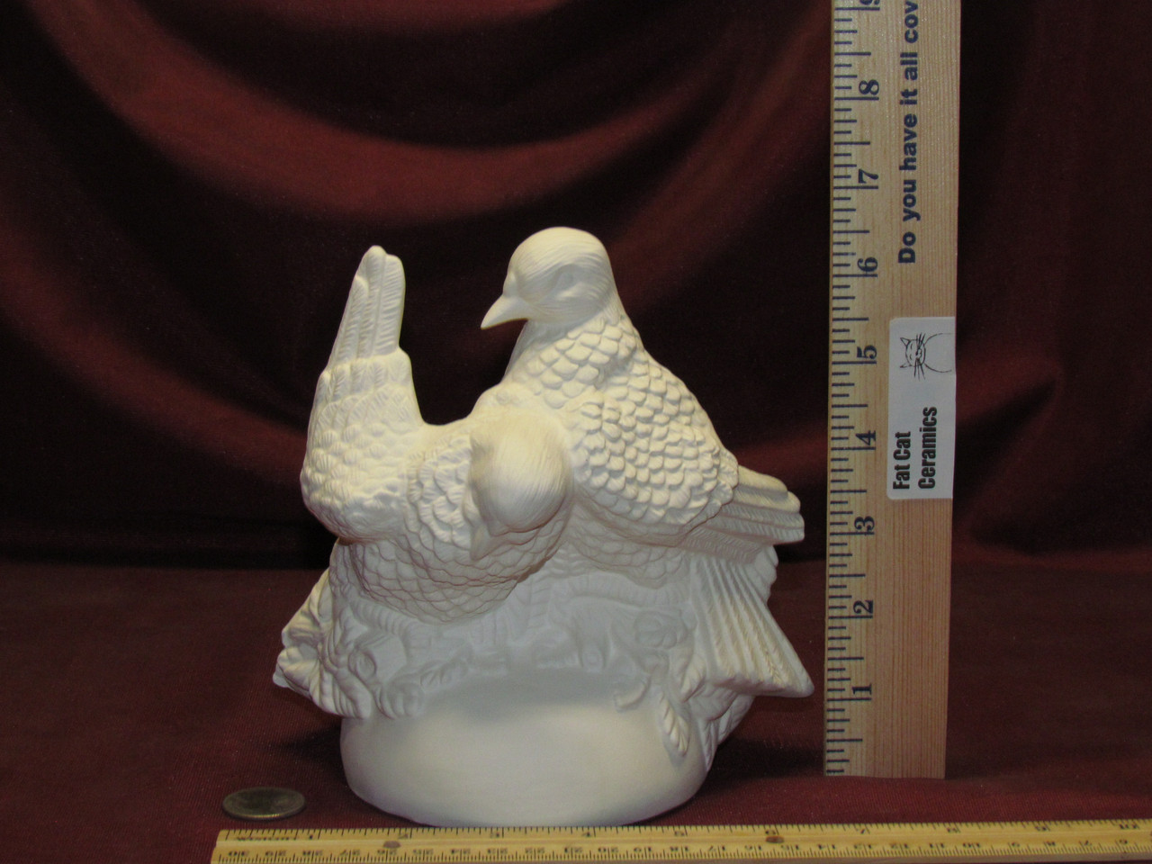 Ceramic Bisque U-Paint Love Birds Doves Unpainted Ready To Paint DIY ...