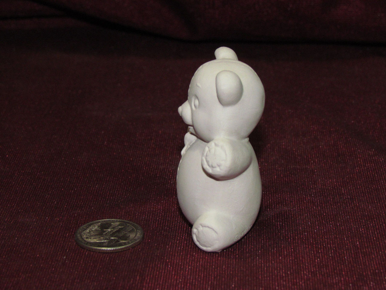 Ceramic Bisque Tiny Teddy Bear pyop unpainted ready to paint diy - Fat ...