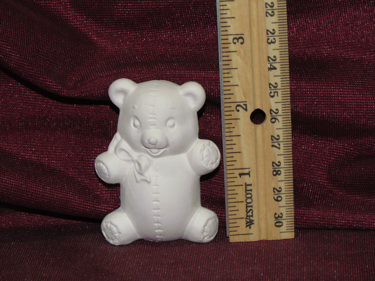 Ceramic Bisque Tiny Teddy Bear pyop unpainted ready to paint diy - Fat ...