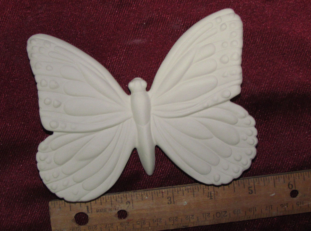 Craft Supplies & Tools DIY Unpainted Ceramic Bisque Butterfly Container ...
