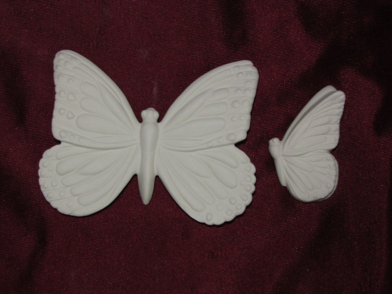 Craft Supplies & Tools DIY Unpainted Ceramic Bisque Butterfly Container ...