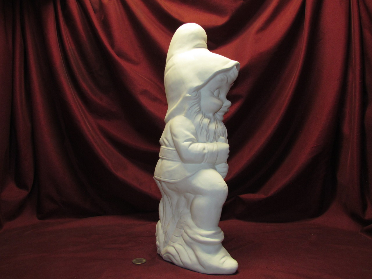 Ceramic Bisque Large Gnome With A Shovel pyop unpainted ready to paint ...