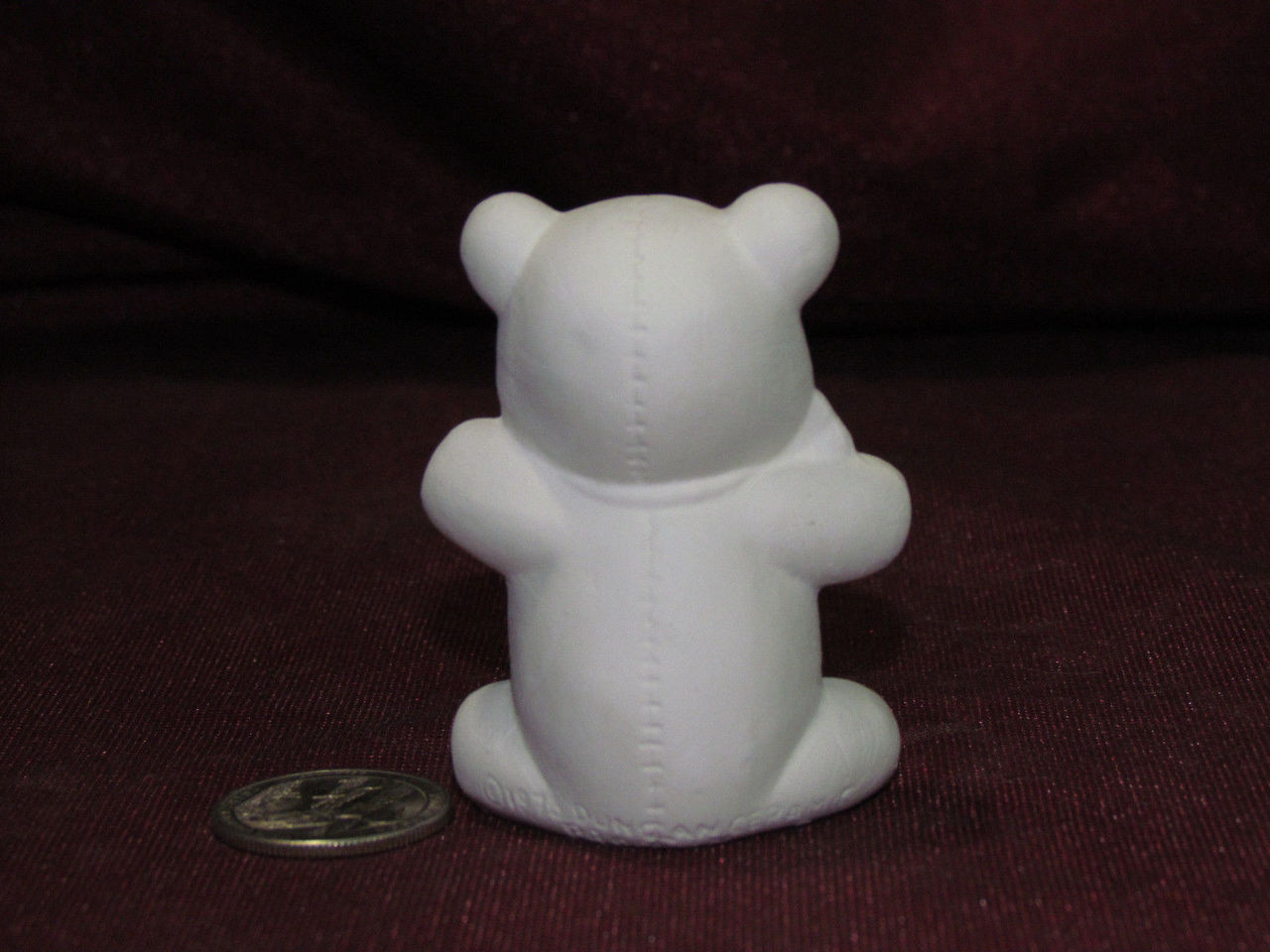 Ceramic Bisque Tiny Teddy Bear pyop unpainted ready to paint diy - Fat ...