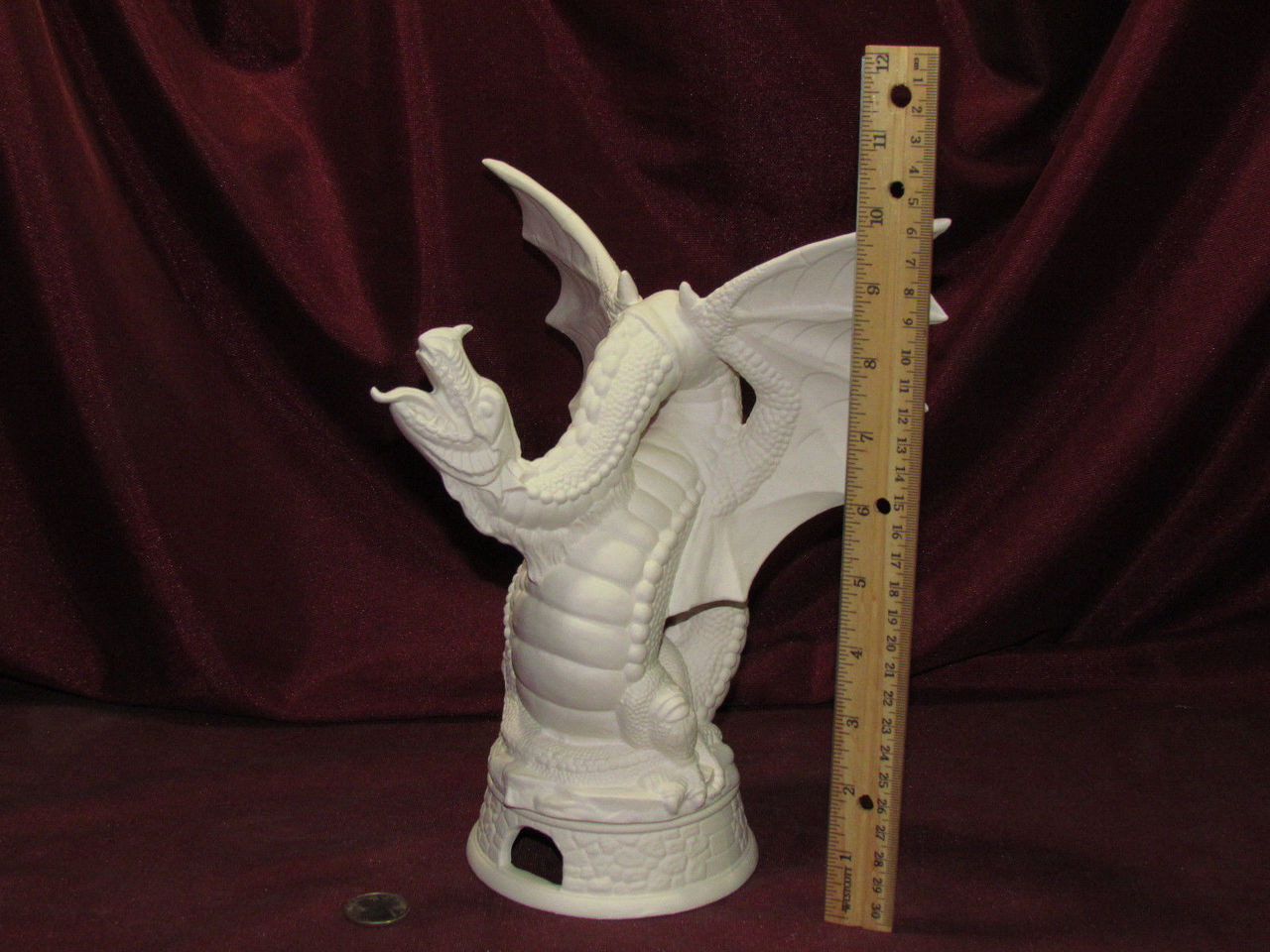 Dragon Smoker With Base - Ready To Paint Ceramic Bisque - Fat Cat Ceramics
