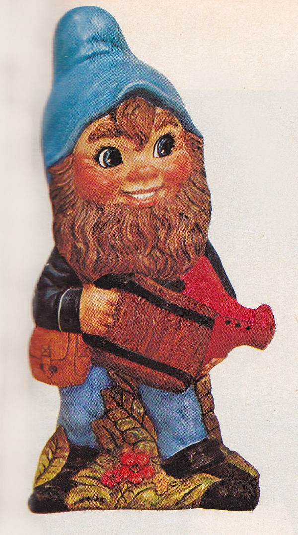 Ceramic Bisque Large Gnome With Watering Can pyop unpainted ready to ...