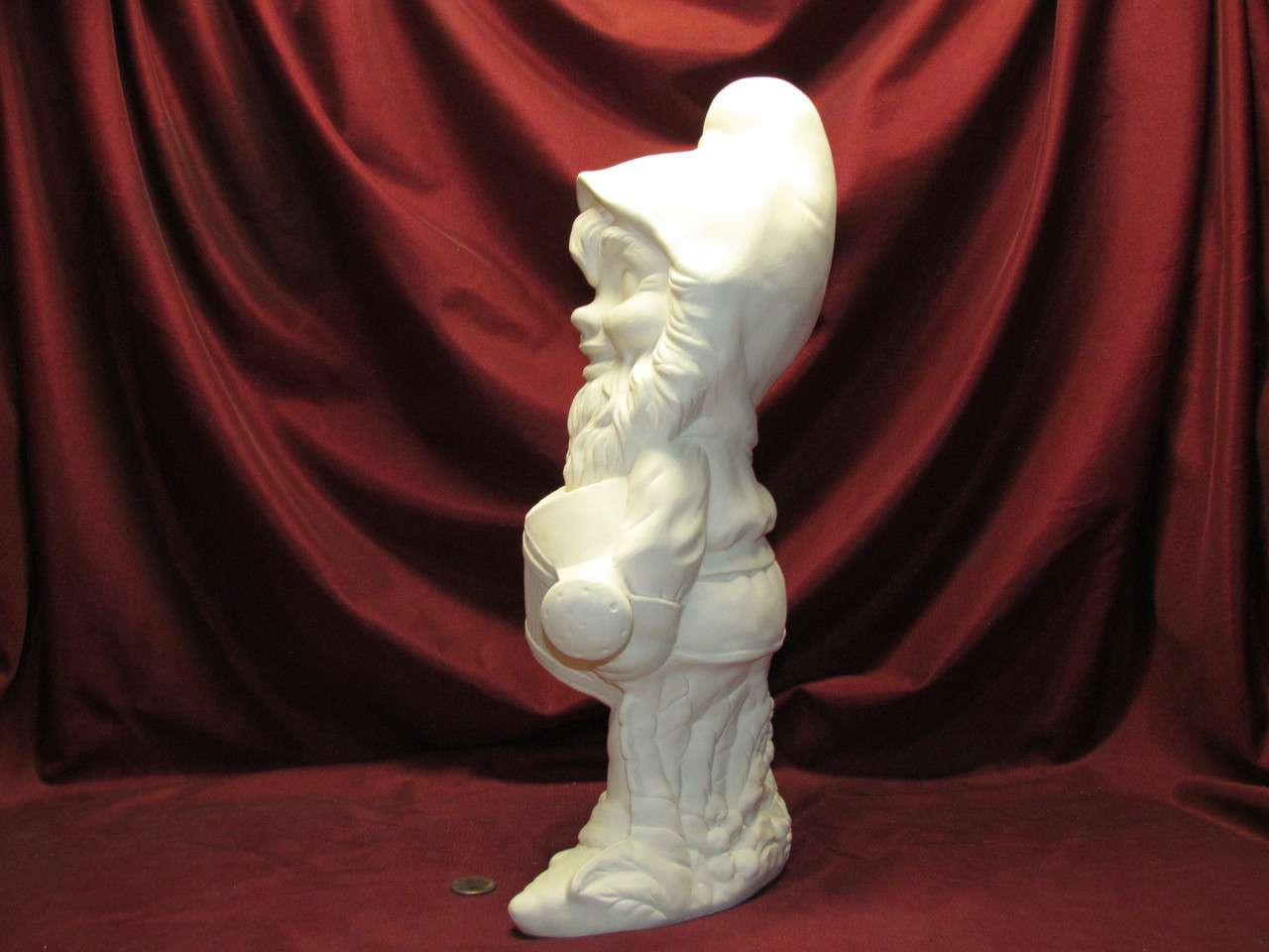 Ceramic Bisque Large Gnome With Watering Can pyop unpainted ready to ...