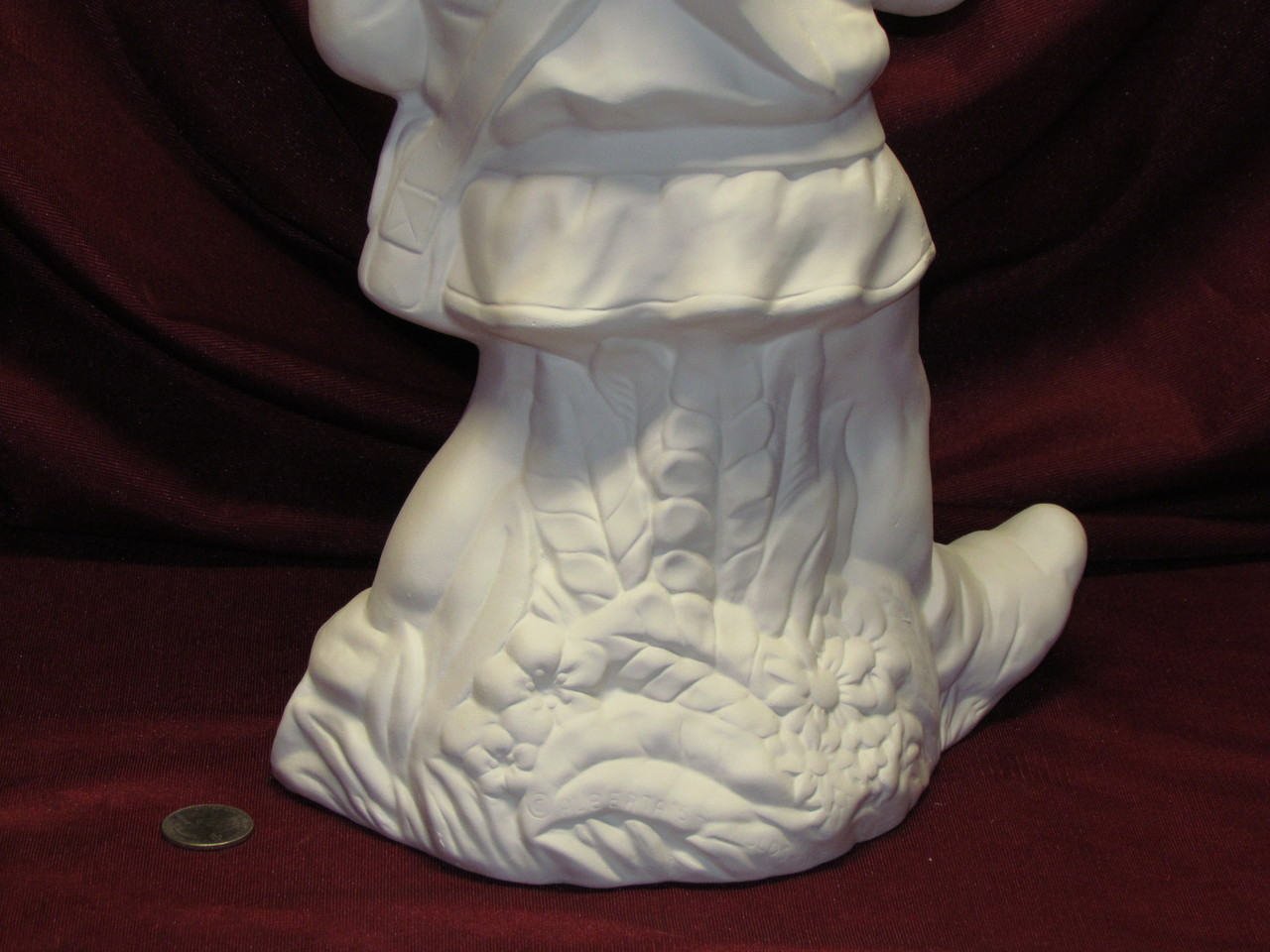 Ceramic Bisque Large Gnome With A Pick pyop unpainted ready to paint ...