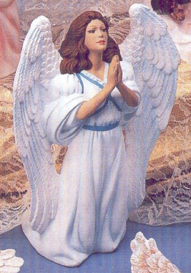 Ceramic Bisque Victorian Angel Holding a Scroll pyop unpainted ready to ...