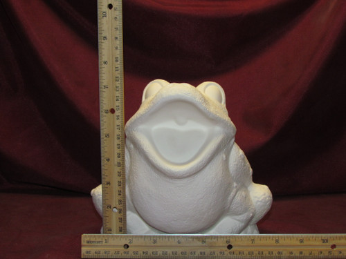 Ceramic Bisque Frog with Mouth Open Ready to Paint U-Paint - Fat Cat ...