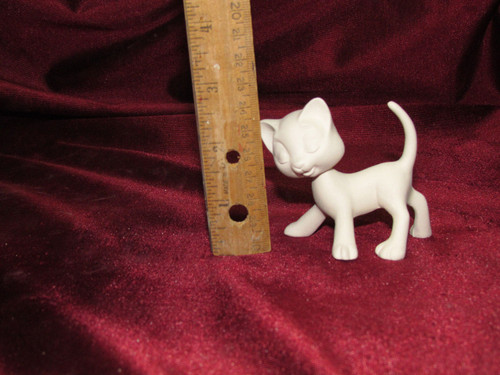Ceramic Bisque Bobble Head Cat pyop unpainted ready to paint diy - Fat ...