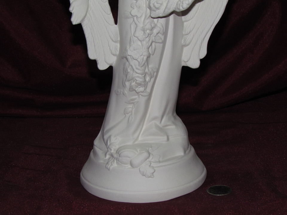 Ceramic Bisque Fall Angel Long Hair pyop unpainted ready to paint diy ...