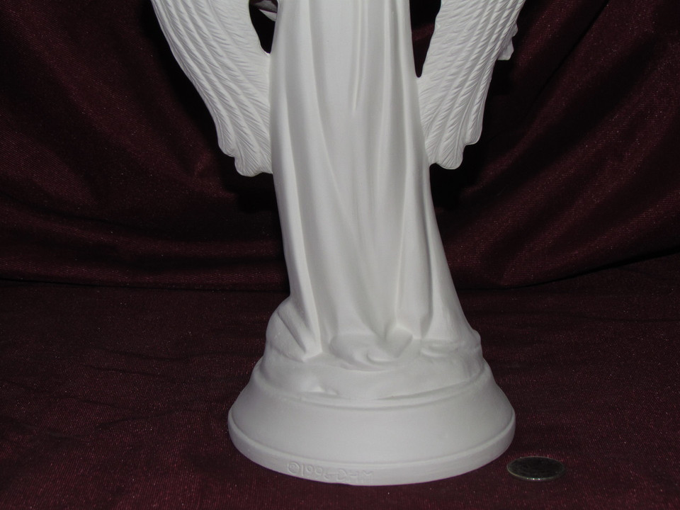 Ceramic Bisque Fall Angel Long Hair pyop unpainted ready to paint diy ...