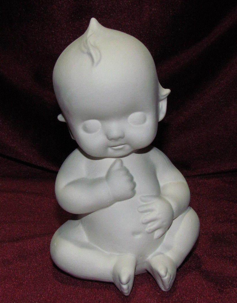 Ceramic Bisque Large Gnome pyop unpainted ready to paint diy - Fat Cat ...