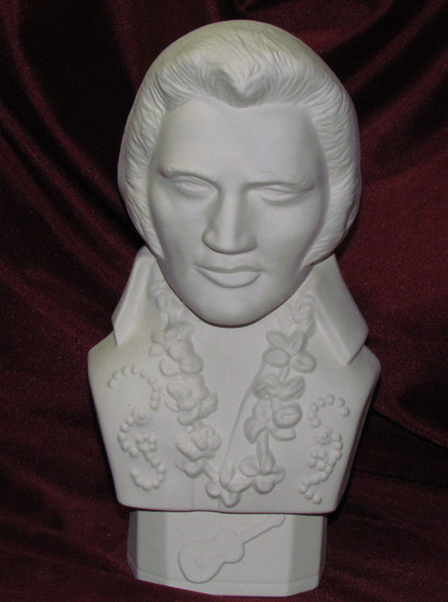 Ceramic Bisque Bust Elvis Presley pyop unpainted ready to paint diy ...